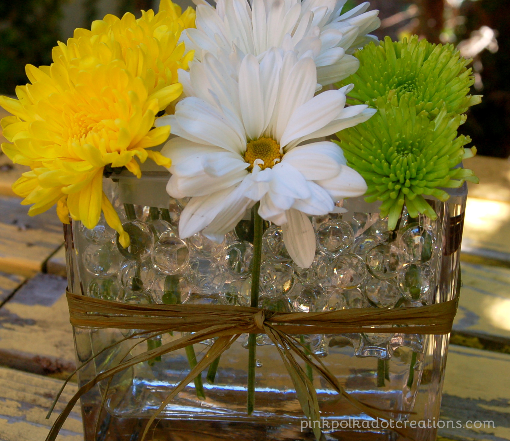 Super Easy Flower Arrangement Pink Polka Dot Creations