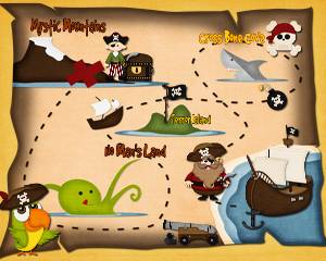 Ahoy-Matey-Sign-001-treasure-map- Pink Polka Dot Creations
